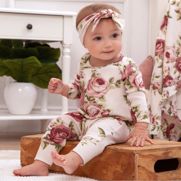 Tesa Babe | One Pieces | Tesa Babe Cabbage Rose Cotton Romper 62m ...